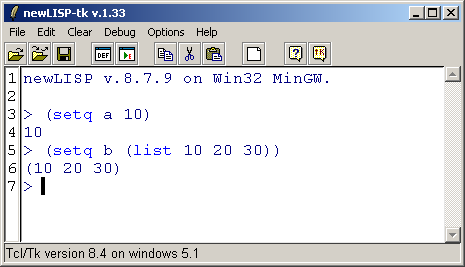 newLISP-TK with syntax highlighting - newlispfanclub.alh.net